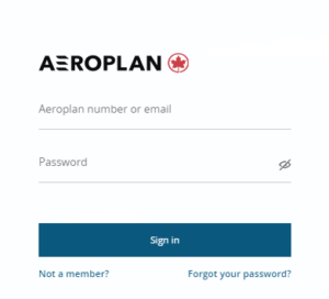 Add my Aeroplan number to my booking