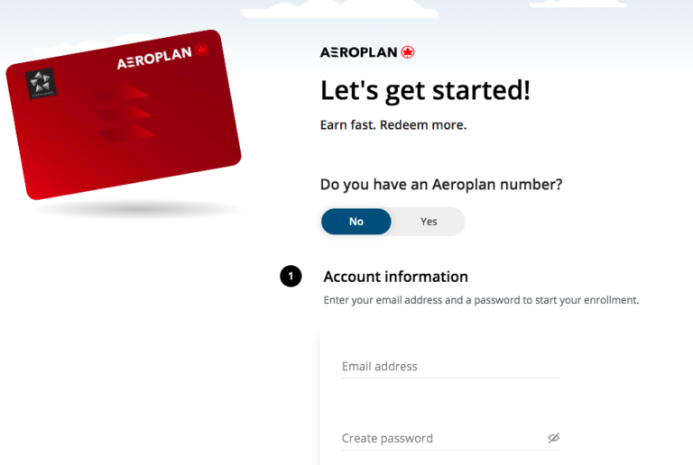 Sign up to Air Canada Aeroplan | Amin On Miles